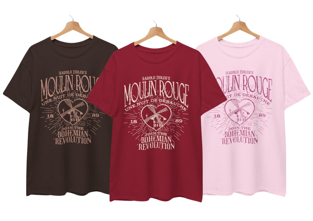 MOULIN ROUGE TSHIRT Moulin Rouge Musical West End Lamour Graphic Print ...
