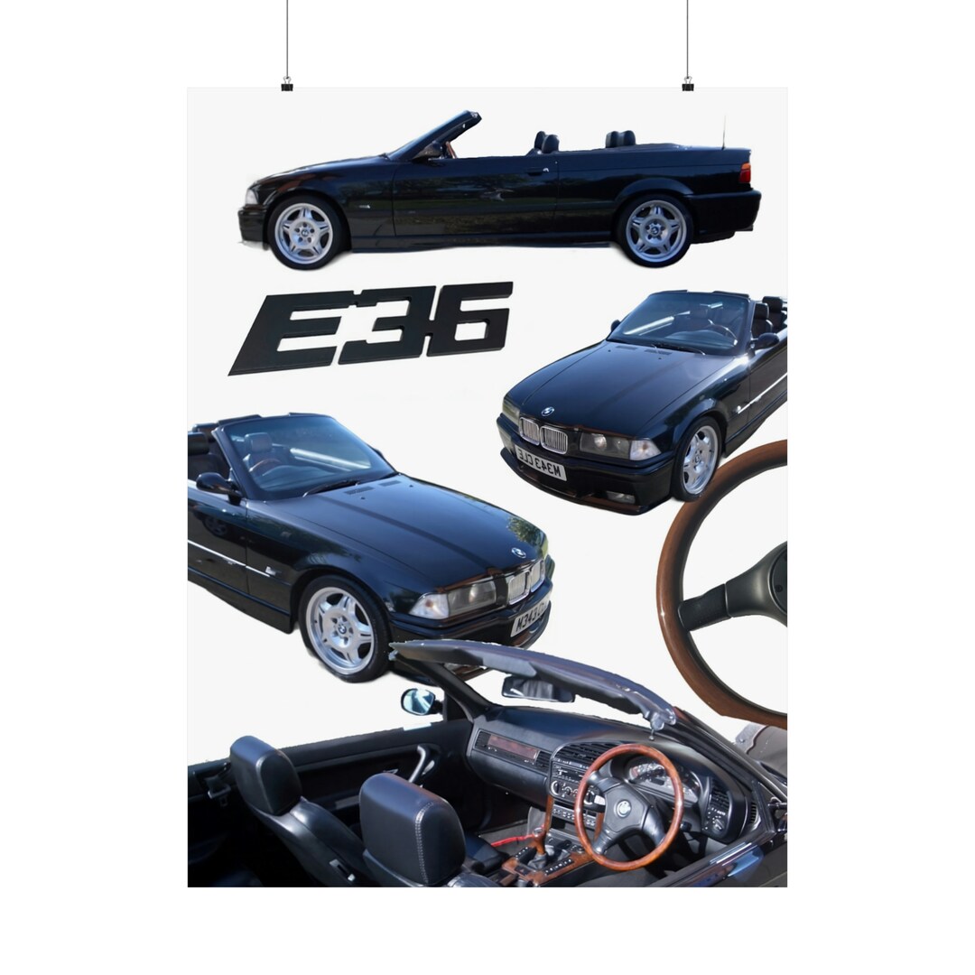 E36 Convertible Poster Print - Etsy