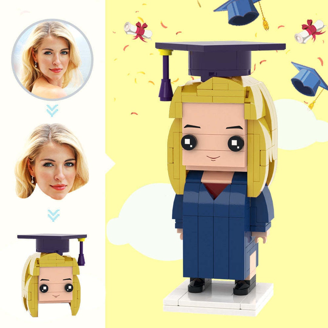 Custom Graduation Gifts, Custom Brick Figures, Photo Customizable ...