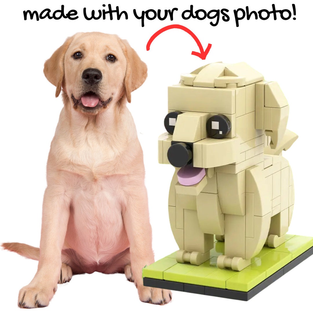Custom Dog Brick Figure of Labrador, Customizable Dog Minifigures ...