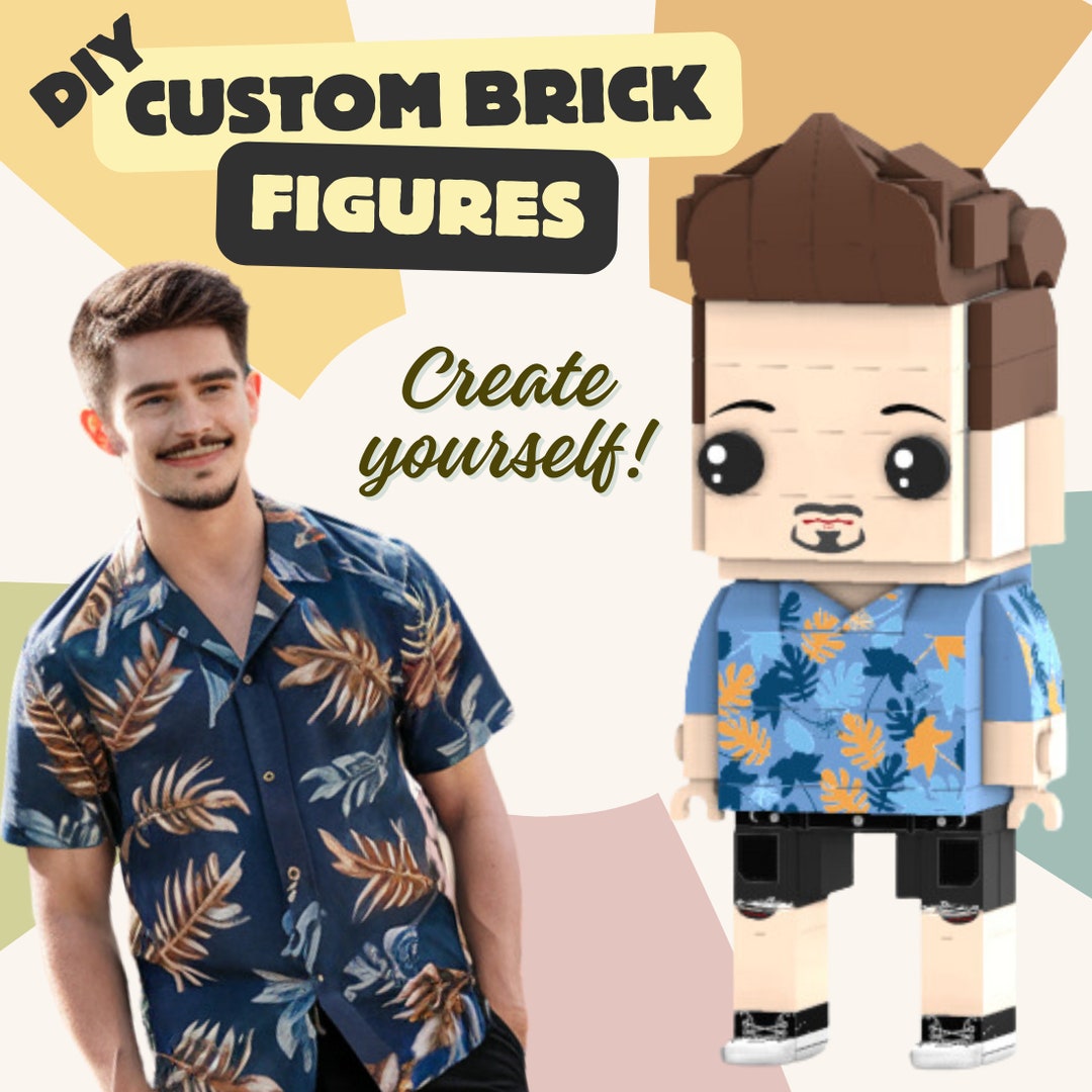 Personalized Brick Figures Gift, DIY Custom Minifig From Photo Gift for ...