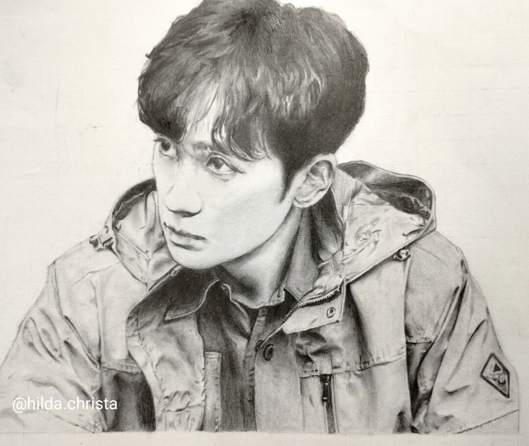 Zhu Yi Long Fanart Graphite Pencil Drawing - Etsy
