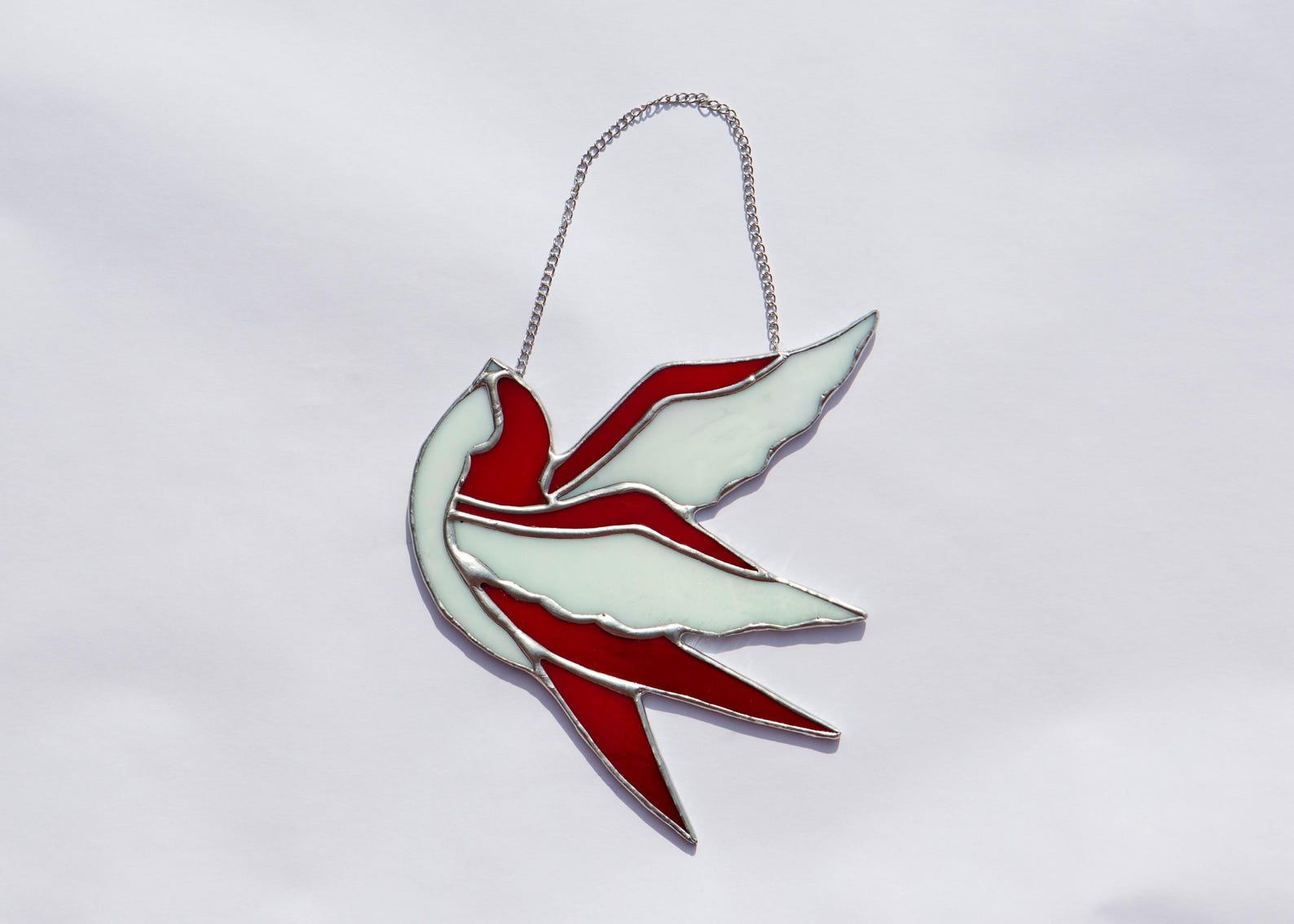 Stained Glass Sparrow - Etsy