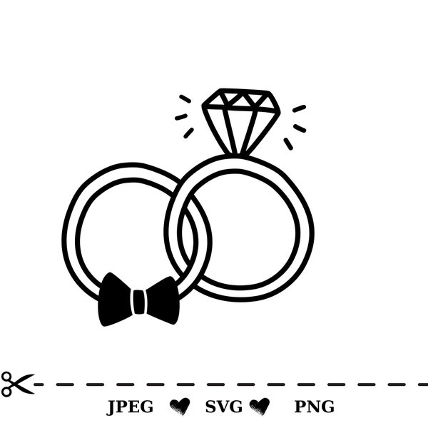 Wedding Ring Svg - Etsy