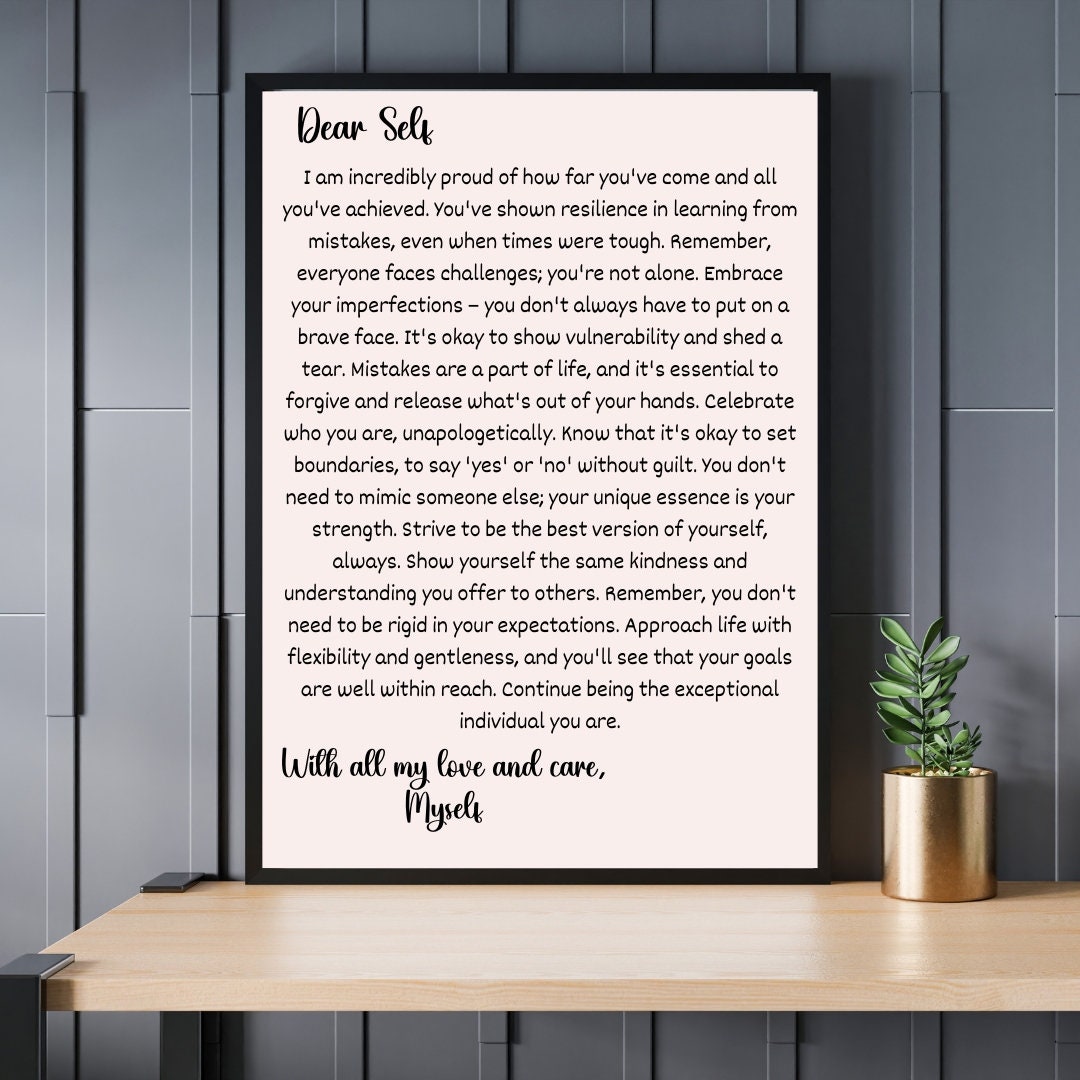 Empowering Self-love Printable Wall Art/powerful Reminder of Self-worth ...