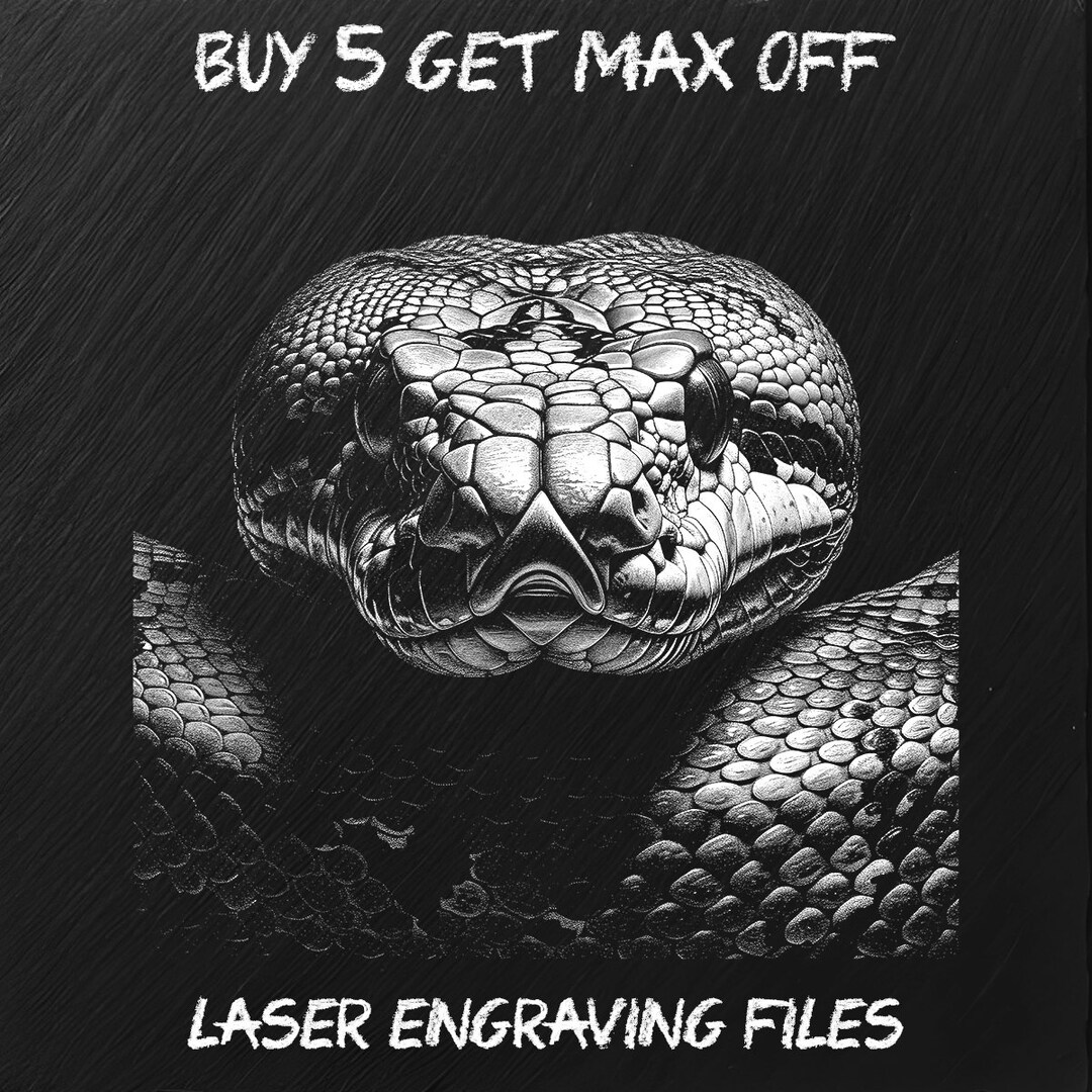 Snake Laser Engraving PNG File: Slate, Wood, & More - Etsy