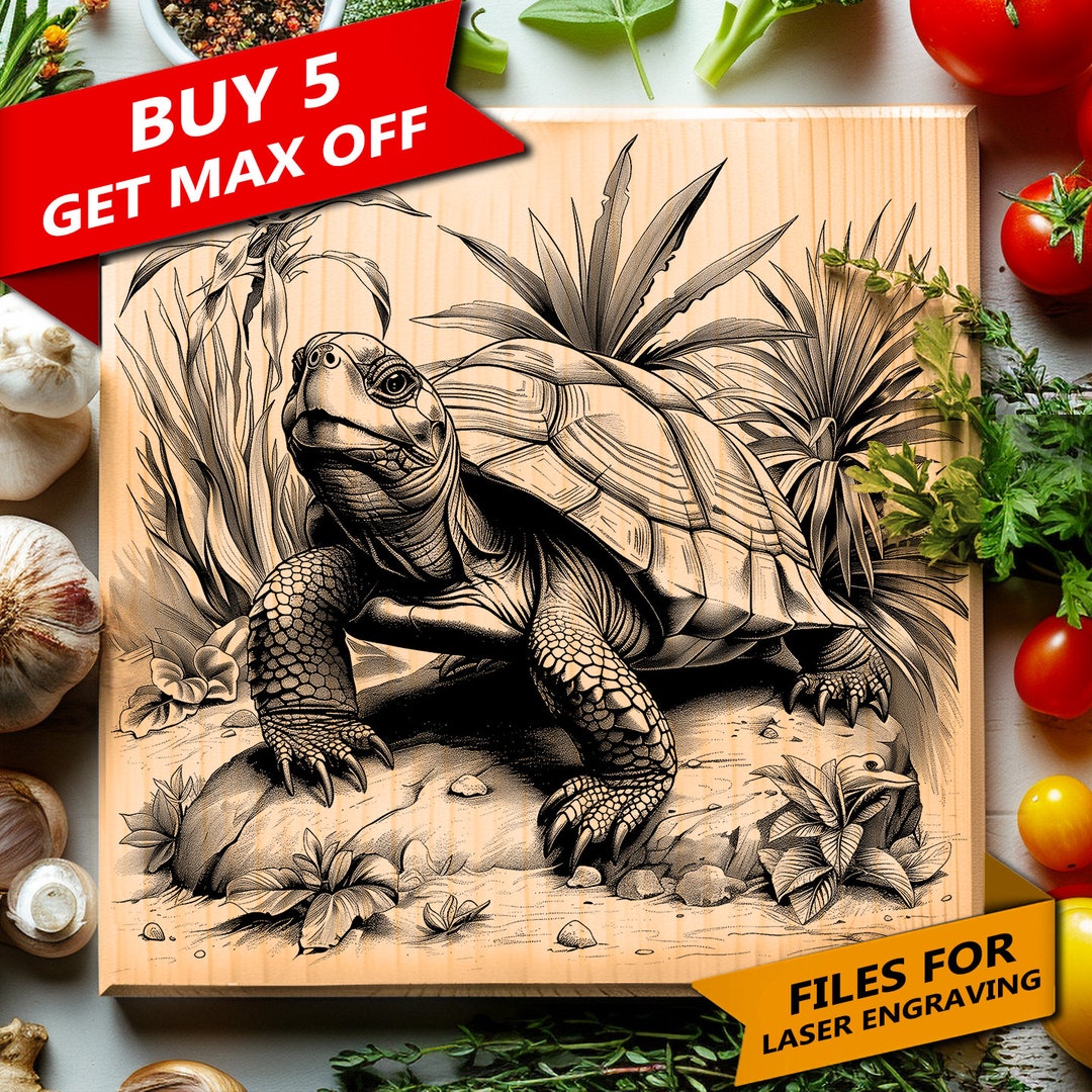 Sea Turtle Laser Engraving Files: Wood Burn Art PNG - Etsy