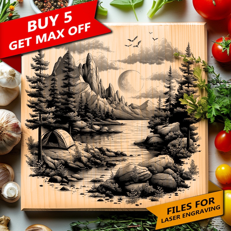 Camping Wood Burn File - Etsy