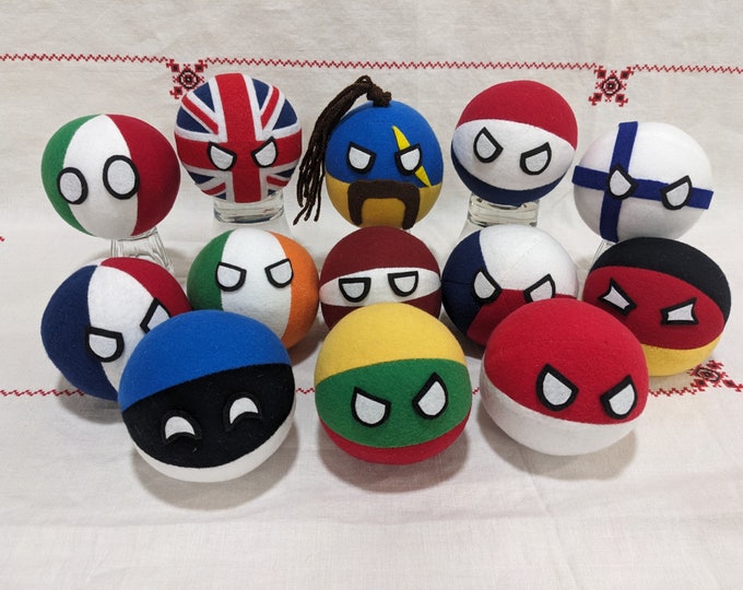 Countryballs Plush, Countryballs Europe, Countryballs Stuffed, Handmade ...