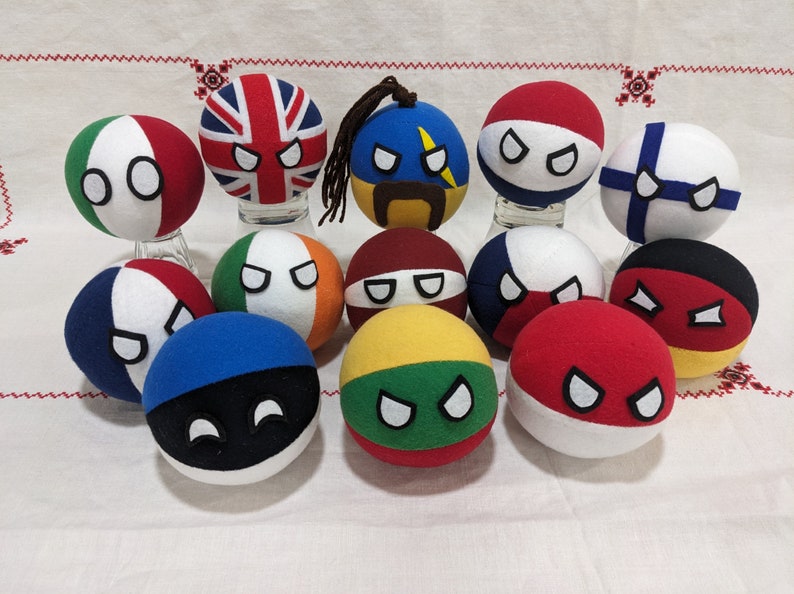 Countryballs Plush, Countryballs Europe, Countryballs Stuffed, Handmade ...