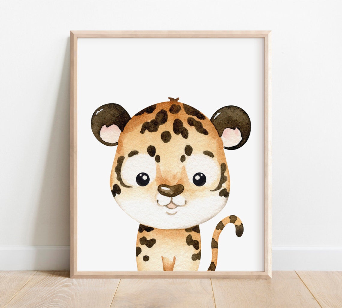Safari Animals Prints Nursery Jungle Wall Art Printable - Etsy