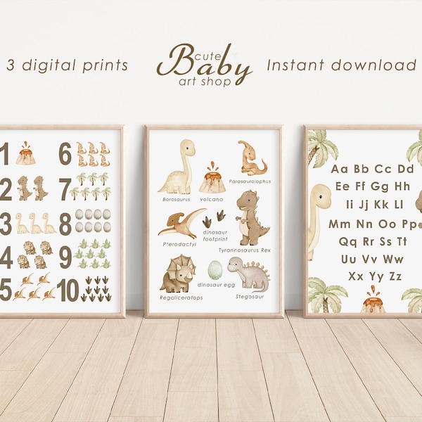 Dinosaur Poster - Etsy UK