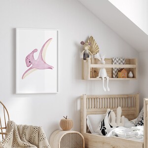 Dinosaurs Prints, Pink Dino Posters, Nursery Decor, Printable Wall Art ...