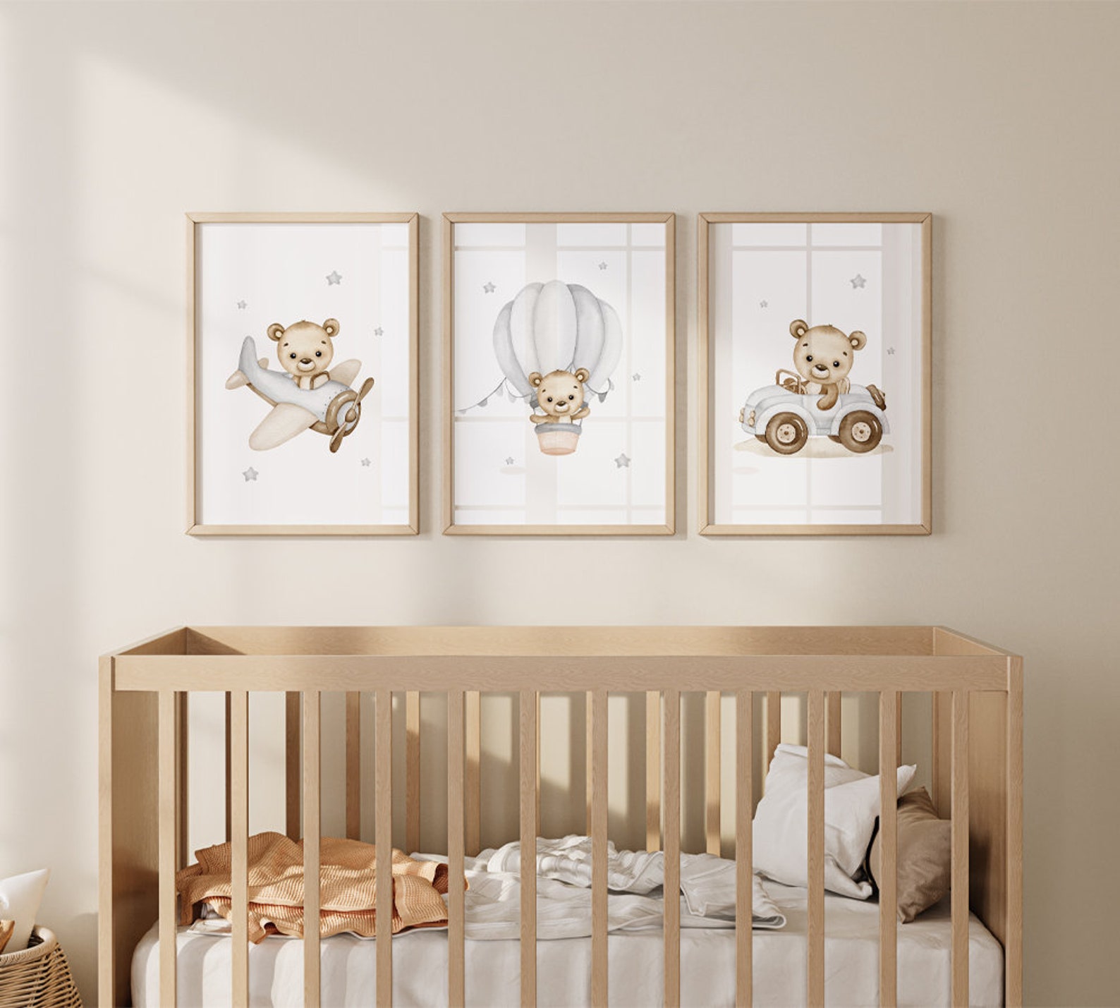 Teddy Bear Print, Baby Boy Prints, Nursery Decor, Cute Bear Poster ...