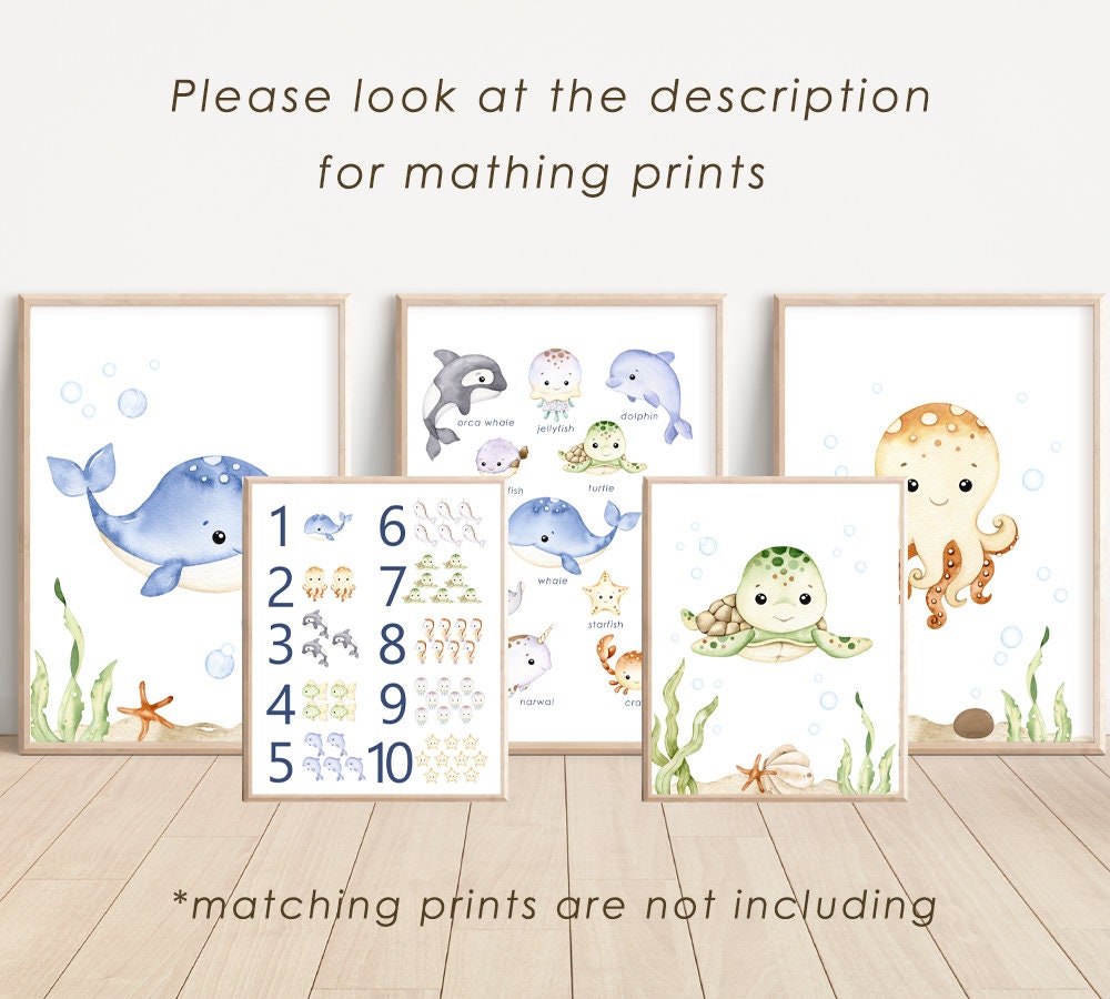 Alphabet Print Nautical ABC Poster Educational Prints - Etsy