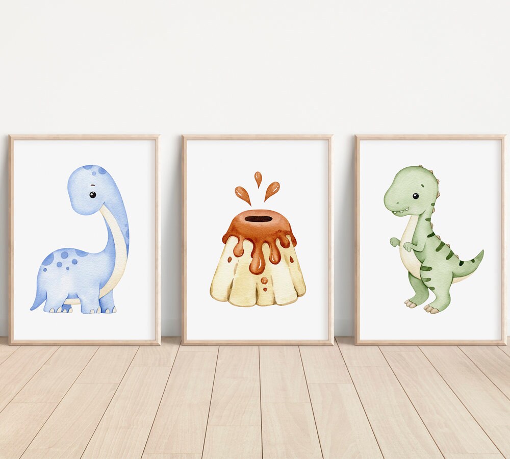 Dinosaur Prints, Dino Print, Nursery Wall Art, Printable Dinosaurs ...