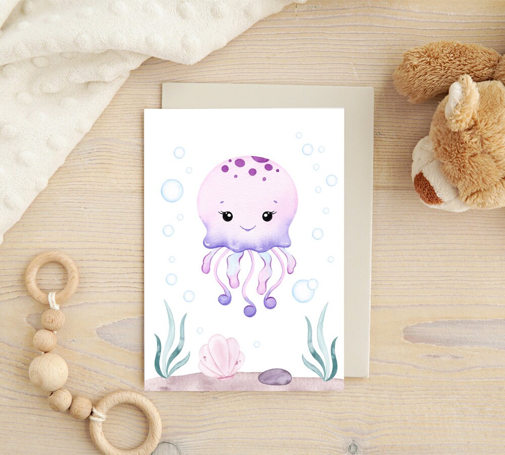 Under the Sea Prints, Cute Ocean Animals, Nautical Undersea Posters ...