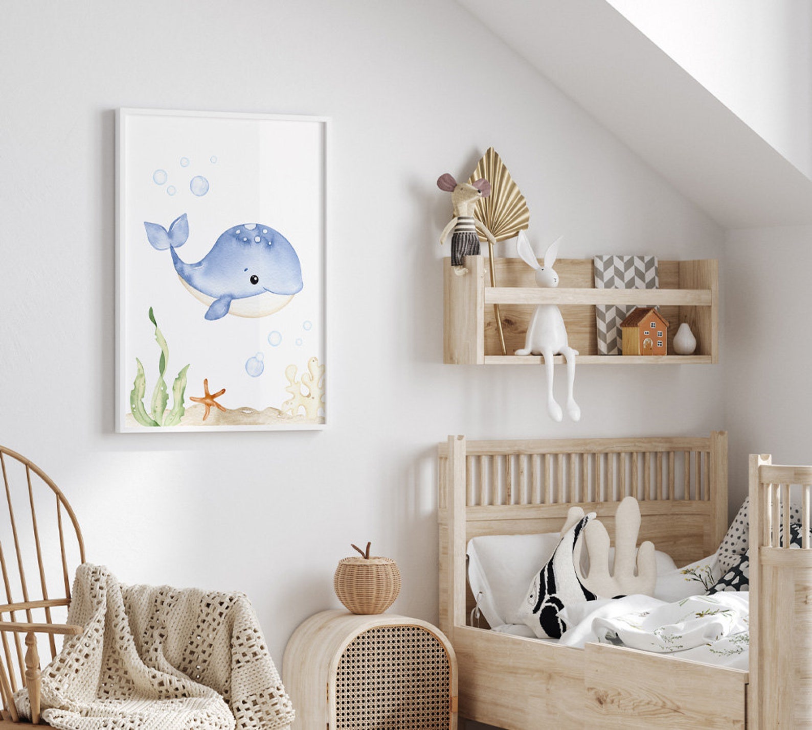 Under the Sea Print, Cute Ocean Animals, Nautical Undersea Posters ...