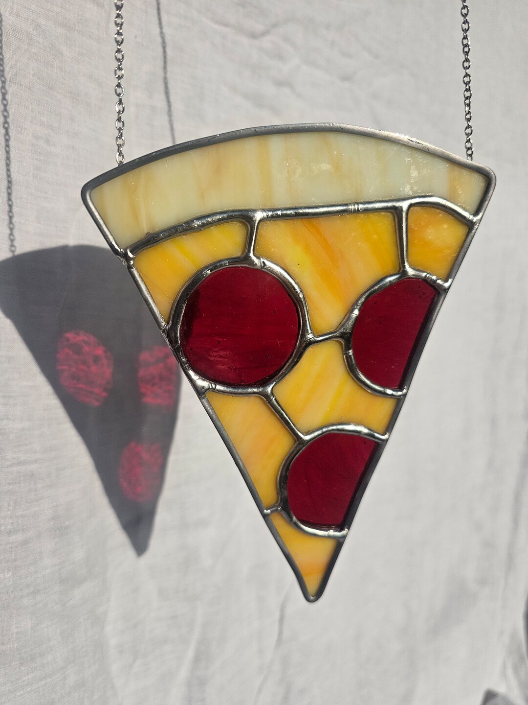 Stained Glass Pizza Slice - Etsy