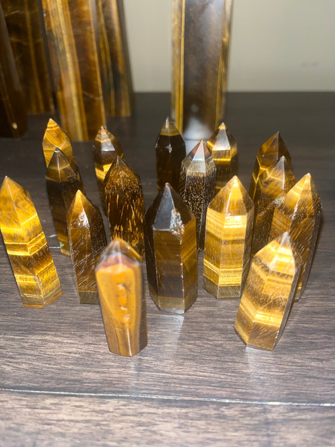 Mini Tiger Eye Towers - Etsy