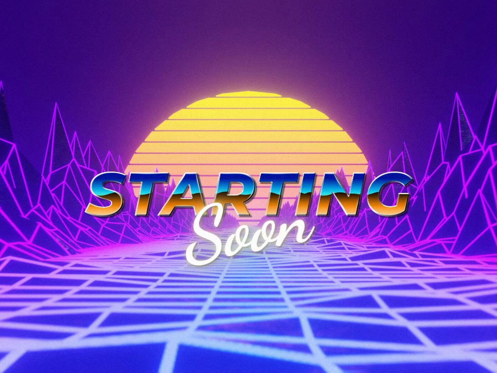 Retrowave Synthwave | Animated Stream Screens for Twitch Youtube Live ...