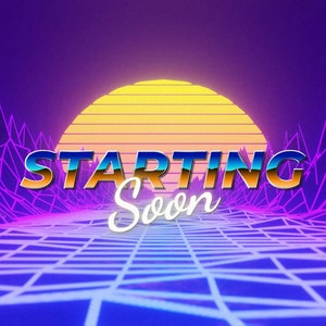 Retrowave Synthwave | Animated Stream Screens for Twitch Youtube Live ...
