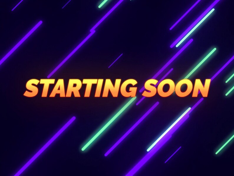Retrowave Synthwave Animated Stream Screens for Twitch - Etsy