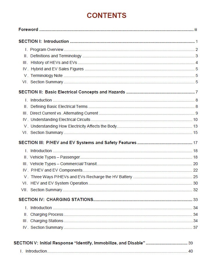Hybrid and Electric Vehicle Safety Training Book - Over 80 Pages - Etsy