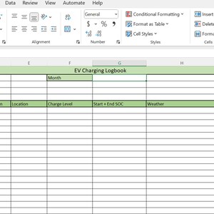 EV Charging Logbook - Digital Printout - Canva Template - Etsy