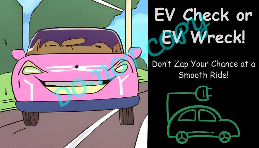 Funny EV Checklist Business Card - Printable - EV Check or EV Wreck ...