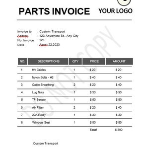 Automotive Shop Document Bundle - Invoice Templates - Canva Templates ...