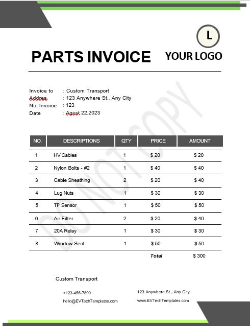 Automotive Shop Document Bundle - Invoice Templates - Canva Templates ...