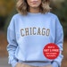 Chicago Tshirt, Chicago City T-shirt, Aesthetic College Shirt ...