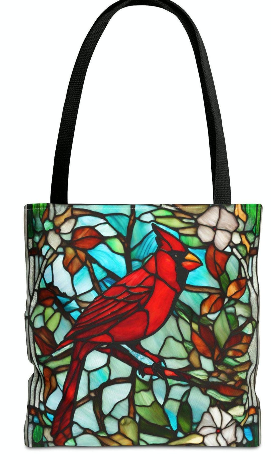 Cardinal Tote Bag, Cardinal on a Branch Tote Bag, Bird Lover Gift ...