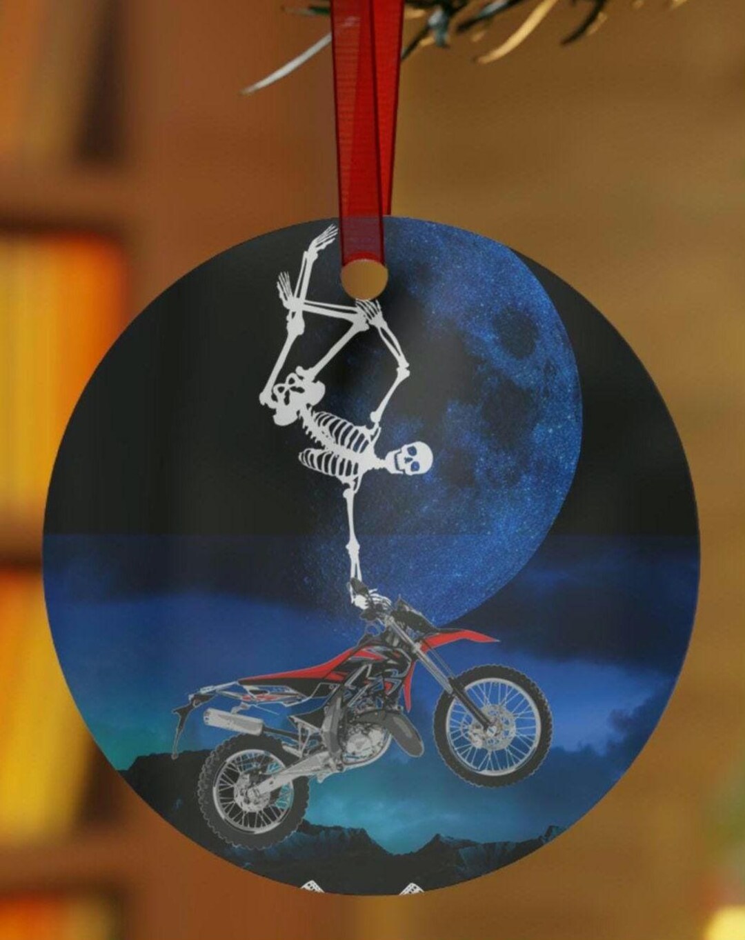 Freestyle Skellie Trick Motorcycle Decor, Halloween Decorations ...