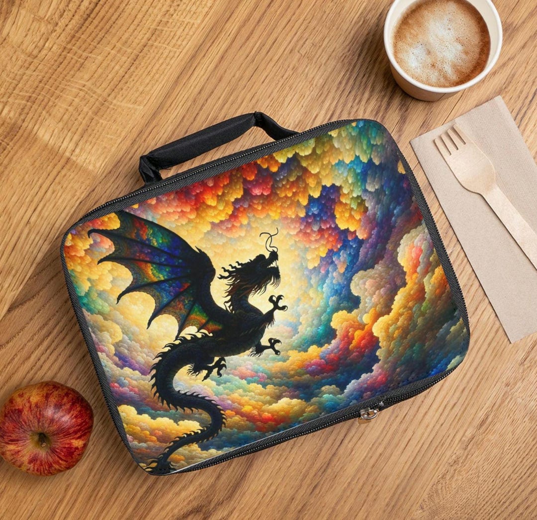 Fantasy Dragon Lunch Bag, Reusable Insulated Meal Carrier - Etsy