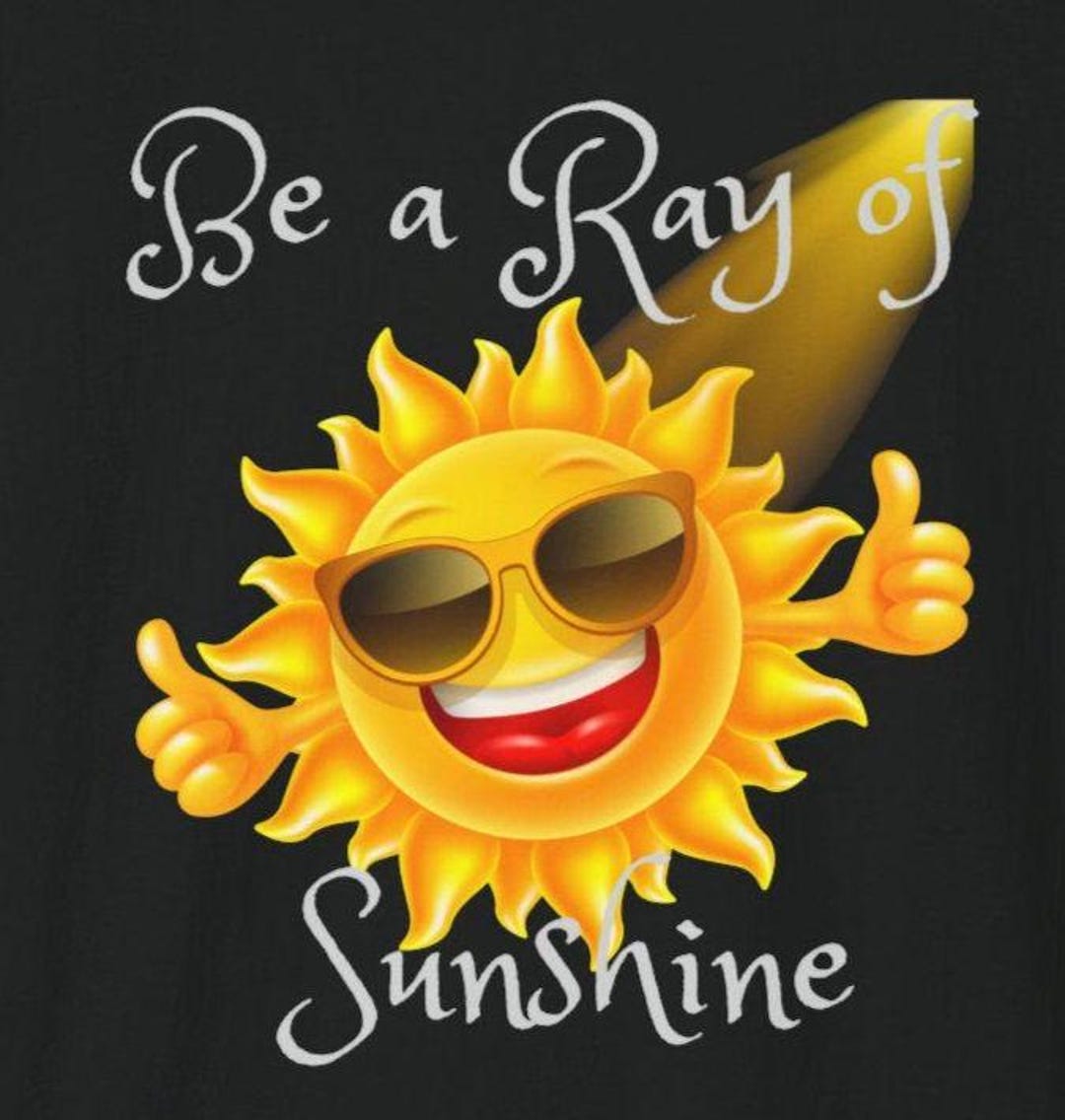 Be A Ray of Sunshine T-shirt: Unisex Cartoon Sun Tee - Etsy