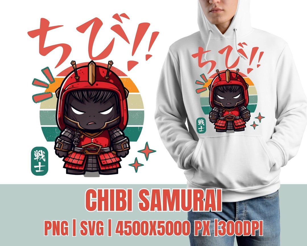Chibi Samurai SVG Anime Chibi SVG Chibi Samurai Samurai - Etsy