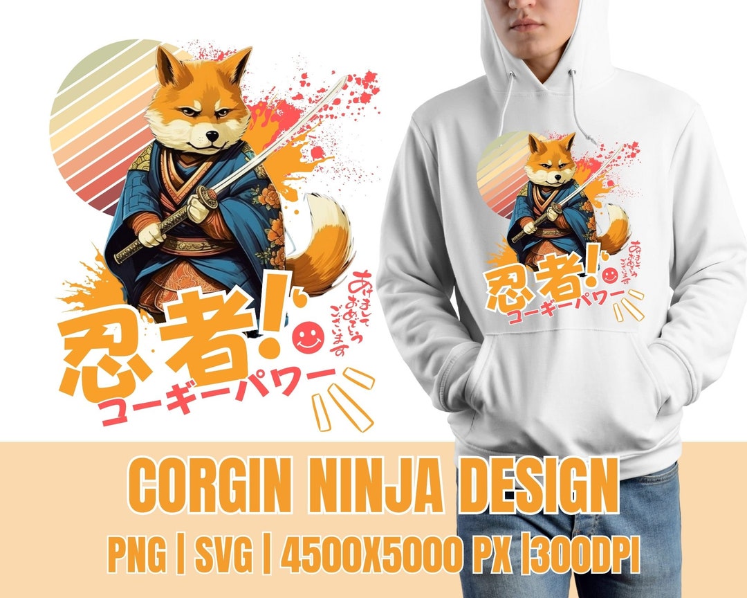 Corgi Ninja SVG Corgi Samurai Samurai Samurai Svg Anime - Etsy