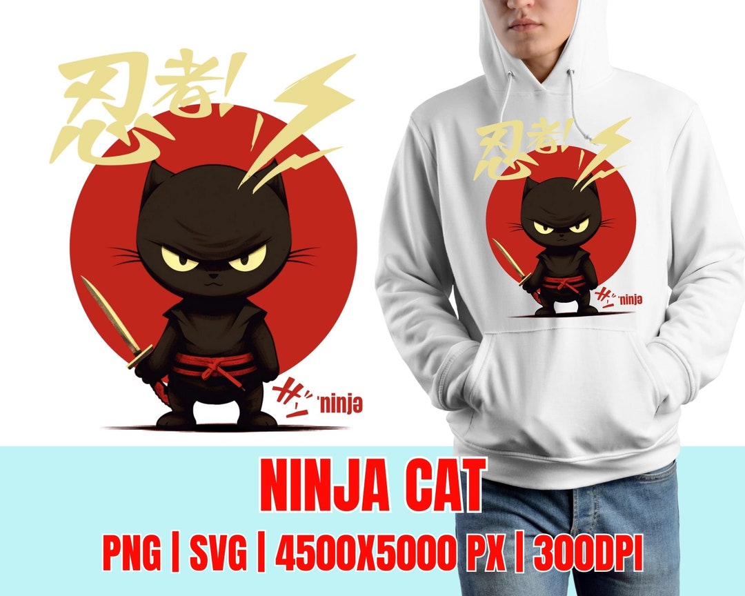 Ninja Cat SVG Ninja Cat Art Anime SVG Anime Cat SVG Anime - Etsy