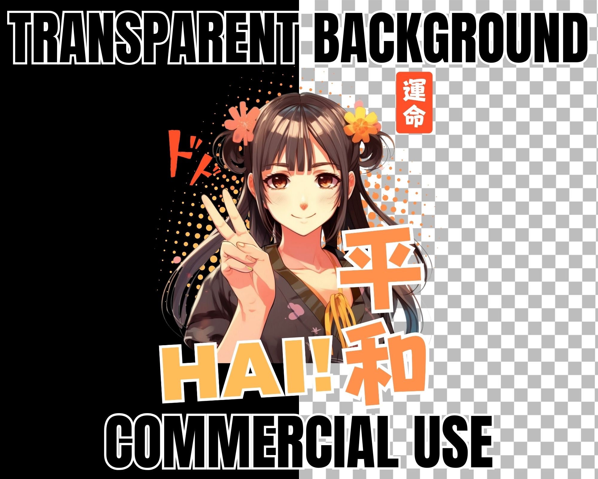 Anime Girl Peace Sign SVG Anime Svg Anime Png Manga Svg - Etsy