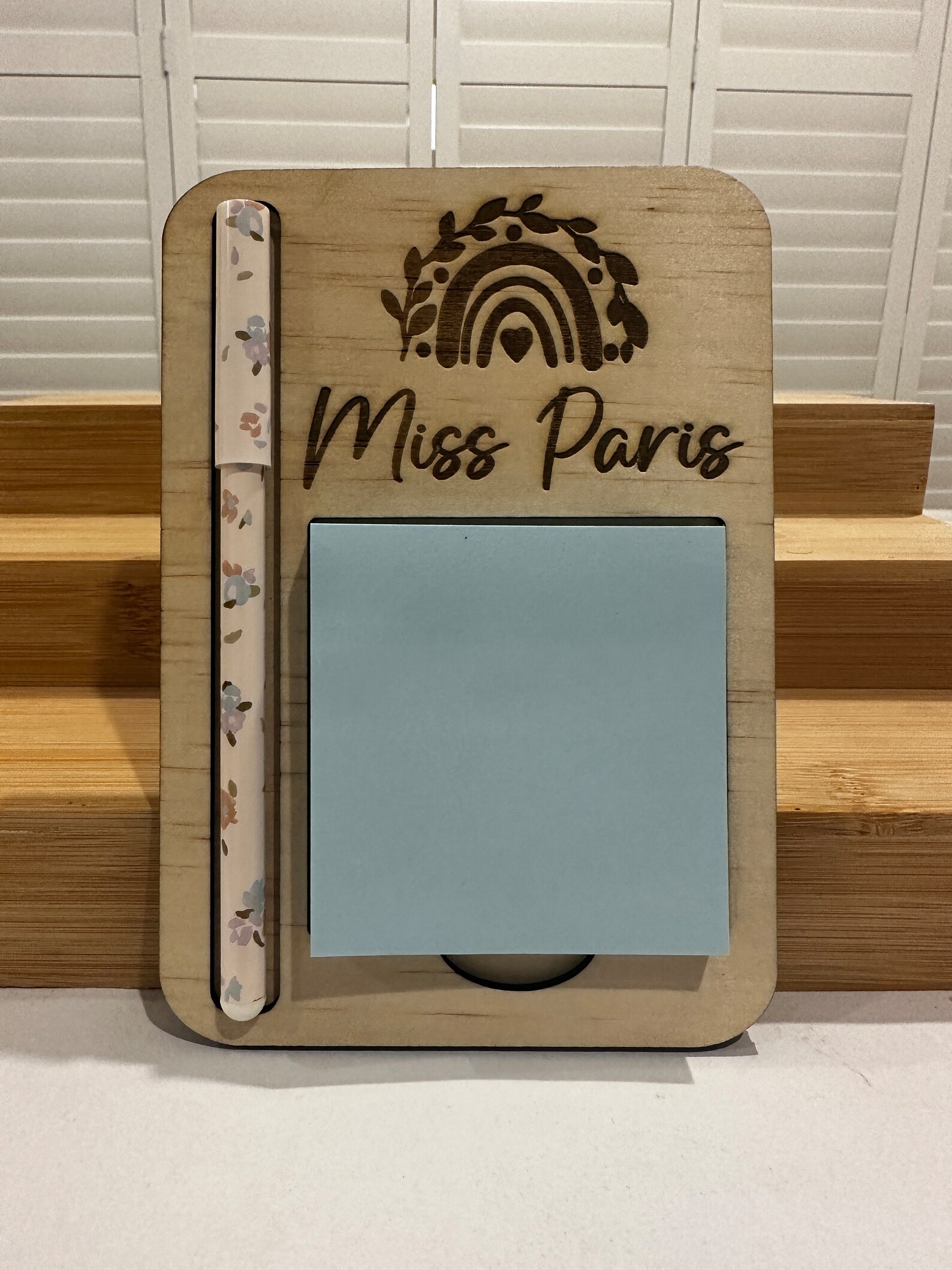 Teacher Sticky Note and Pen Holder - Etsy
