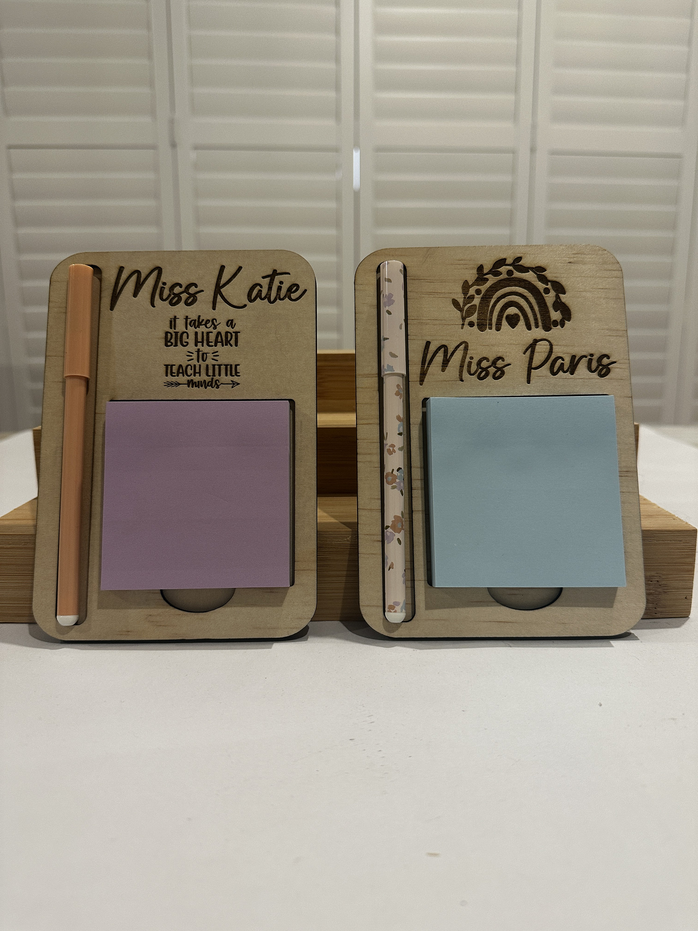 Teacher Sticky Note and Pen Holder - Etsy