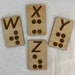 Wooden Braille Alphabet Cards - Etsy UK