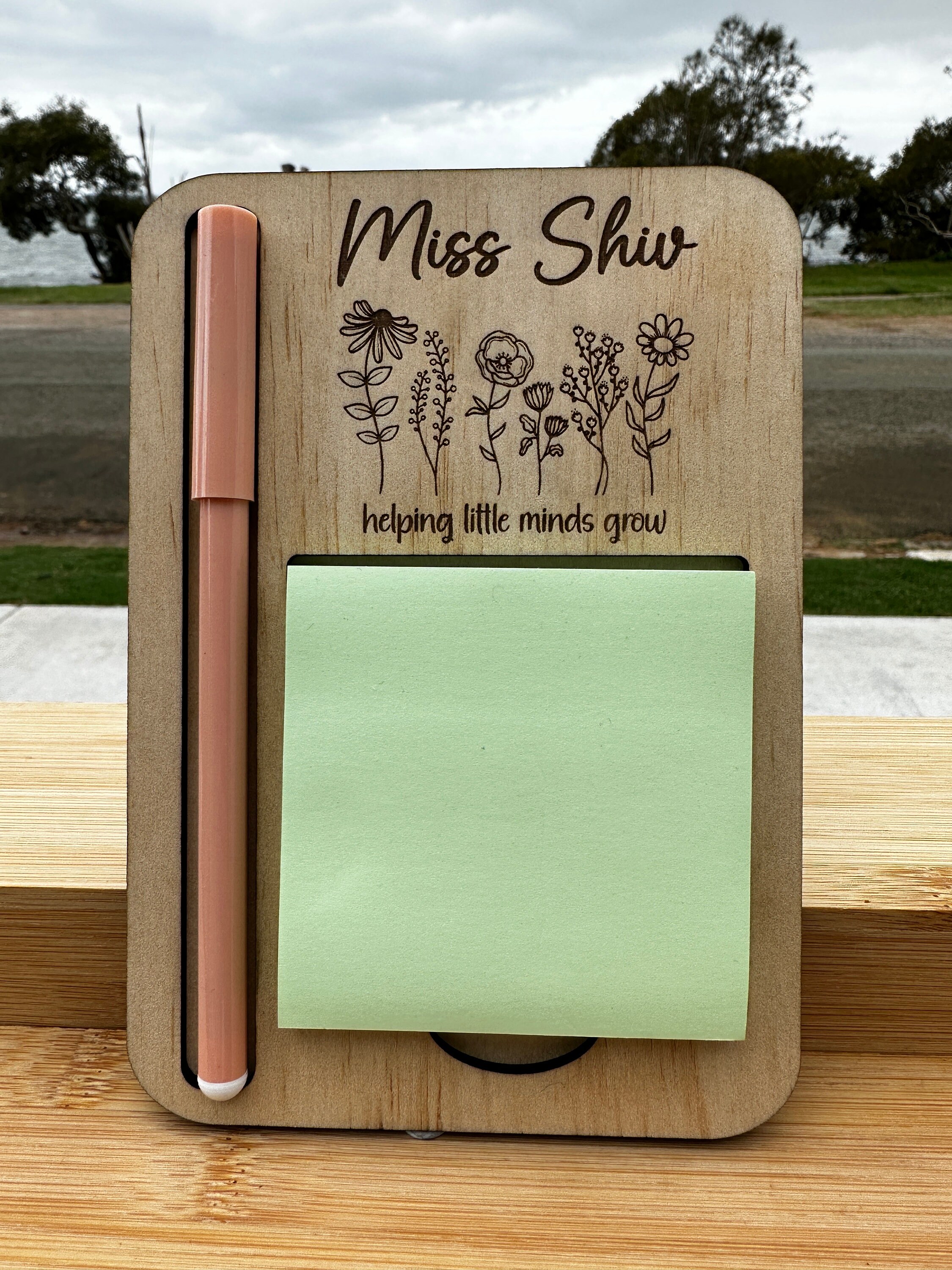 Teacher Sticky Note and Pen Holder - Etsy