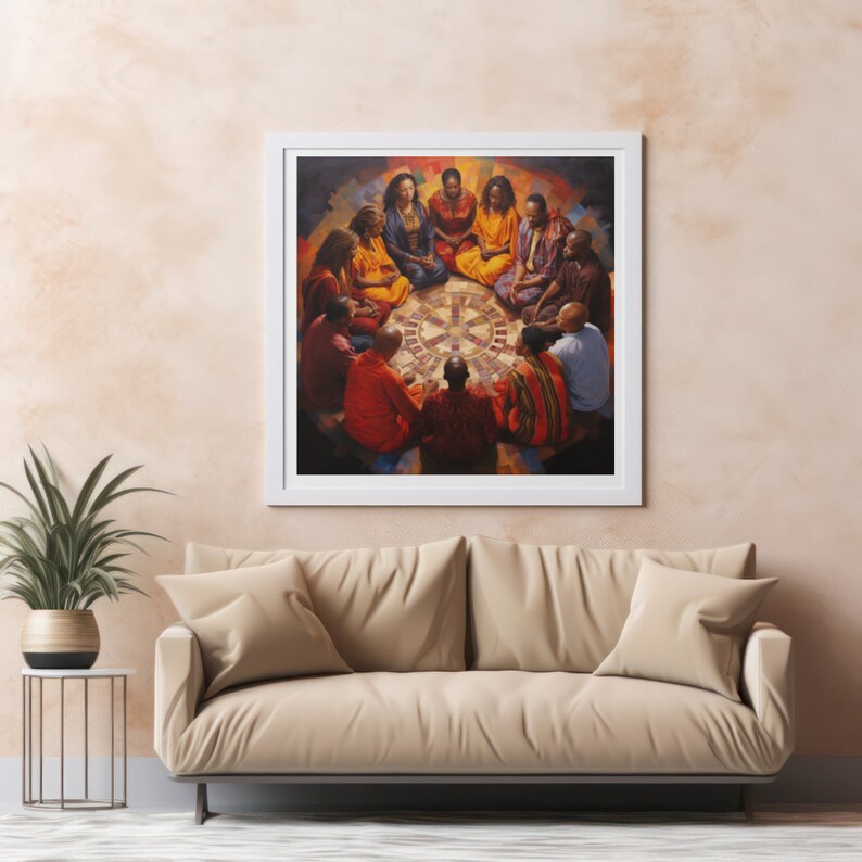 Prayer Circle Wall Art,the Harlem Renaissance, Wall Art, Jazz and Blues ...