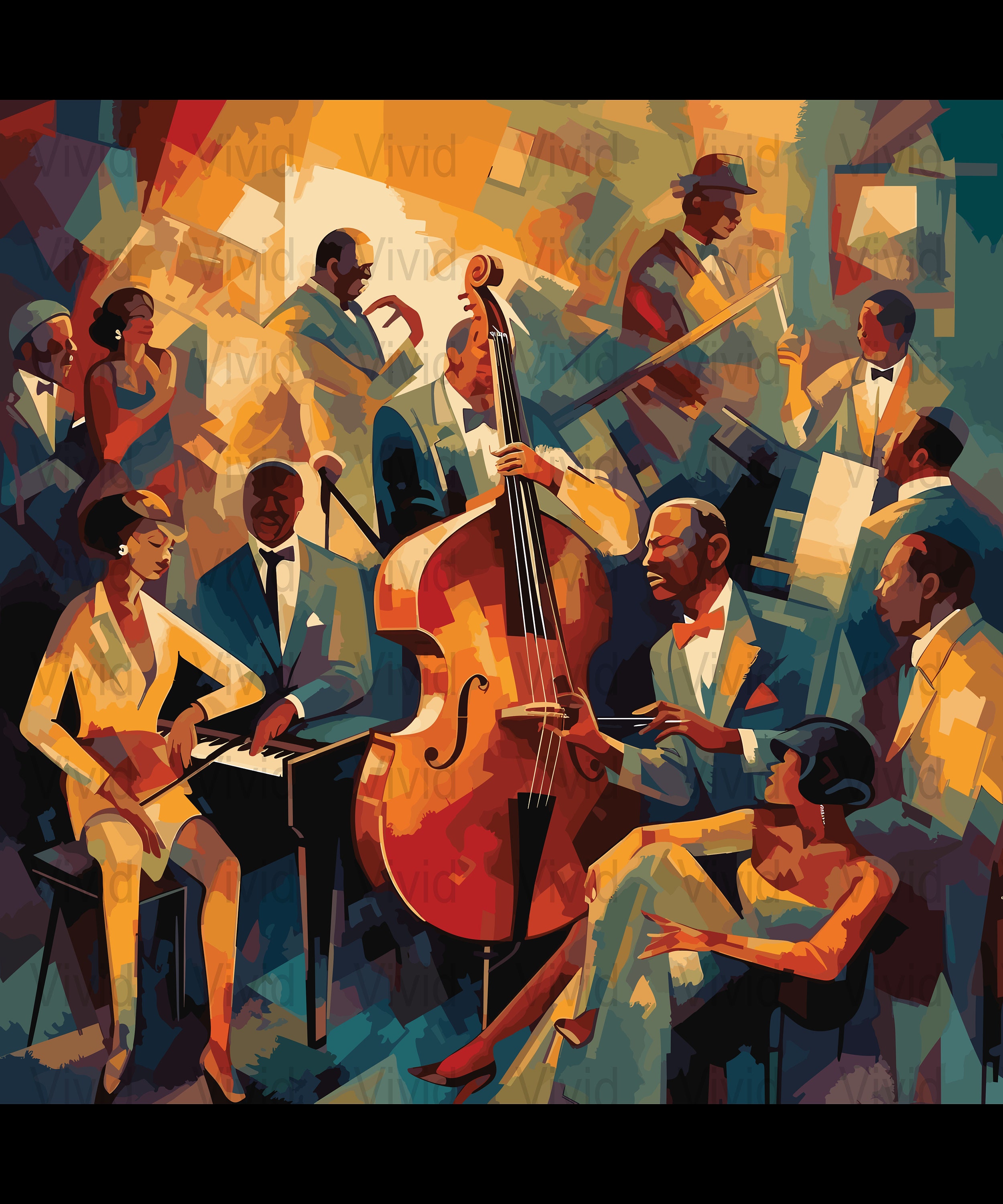 The Harlem Renaissance, Wall Art, Jazz and Blues Wall Art, Black ...