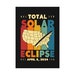 Total Solar Eclipse 2024 Poster, Astronomy Uncoated Wall Art, April 8 ...