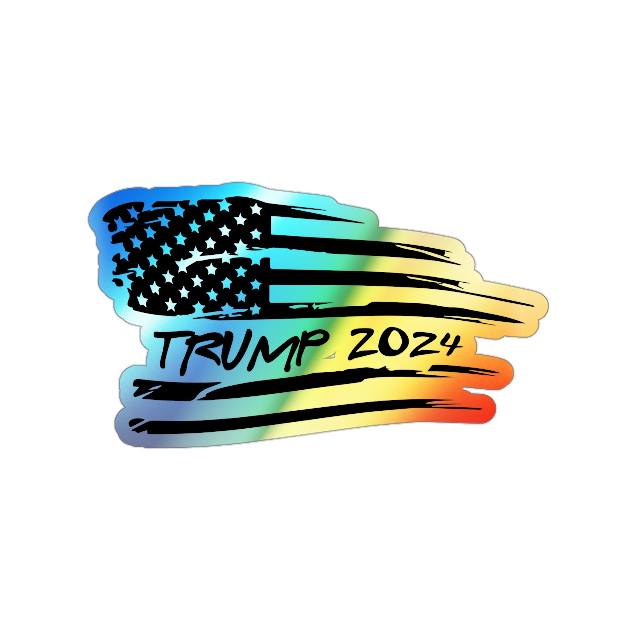 Holographic Trump 2024 Sticker, 2024 Presidential Election Sticker ...