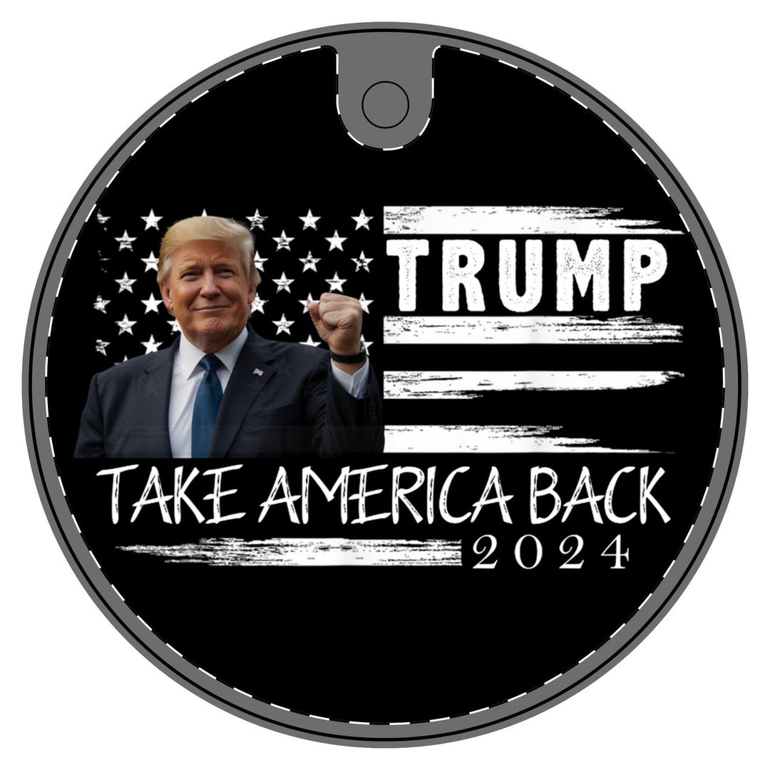Trump 2024, Patriotic Home Decor, Political Gift, America First ...